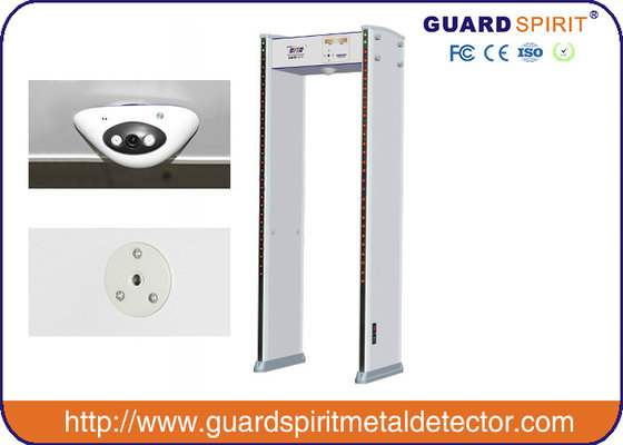 6 Zones Security door frame walk through metal detector with CCTV camera