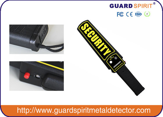 LED Strip Handheld Metal Detector , Security Wand Metal Detectors For Airports