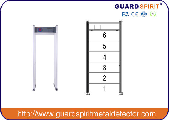 Guard Spirit Security 6 Zones Archway Metal Detectors In Airports , High Sensitivity