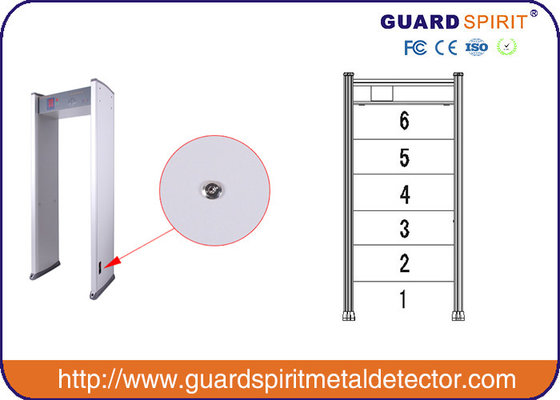 Security Water Proof Walk through Metal Detector Body Scanner With Led Pillar Lamp