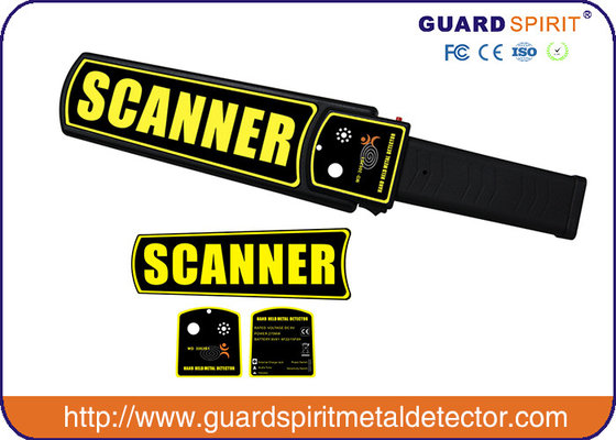 Police Use 9v Rechargeable Hand Held Metal Detector For Security Inspection