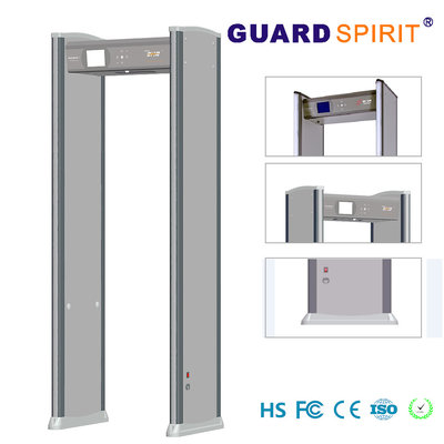 Multi Zone Led Light Bars Archway Metal Detector , Super Scanner Walk Through Safety Gate