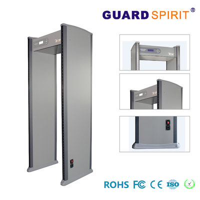 PC Network 255 Level security walk through metal detector with 18 Zones Backup Battery