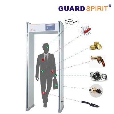 6 Zones Alarm Walk Through Gate Metal Detector Door Frame For Playground Inspection