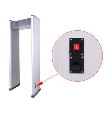 6 zones multizone walk through door frame metal detector for Body Scanning