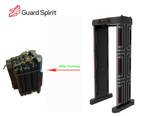 Foldable Arched Walk Through Metal Detector Gate Body Scanner Door For Government Project