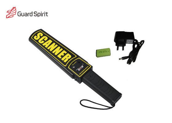 Gold hand held metal detector wand packing with charger and recycle using battery