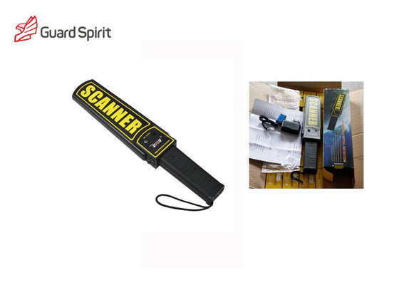 Gold hand held metal detector wand packing with charger and recycle using battery