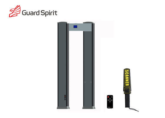 Electronic Door Frame Metal Detector Walk Through With Big Lcd Screen To Display Indicator