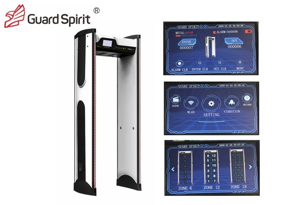 XYT210A7 Factory high-end shape magnetic and nonmagnetic metal detector gate 18 zones