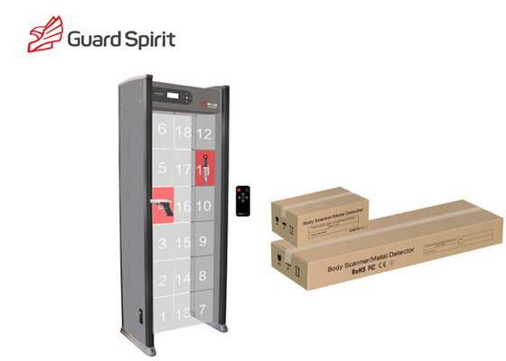 Multi Zones Portable Ssecurity Walk Through Metal Detector 50-60HZ Frequency