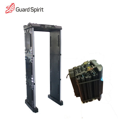 Gray Wand Portable Walk Through Metal Detector / Security Metal Detector Door With High Sensitivity
