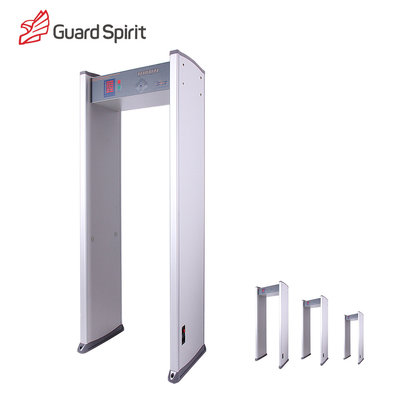 cheap price 6 zones walk through metal detector , security metal detctor with 6 LED Strips alarm