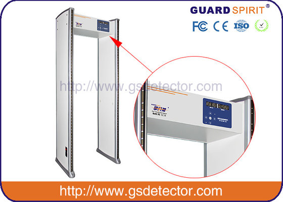 Bank Airport Security Machines 6 Zones With Sound And LED Alarm , Police Metal Detectors