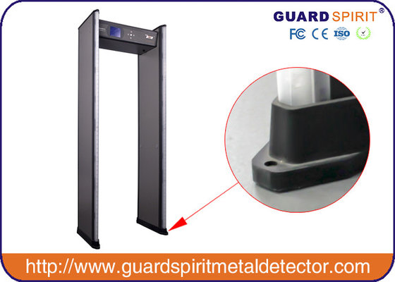 High Sensitivity Walk Through Multi Zone Metal Detector Gate LED Light Alarm