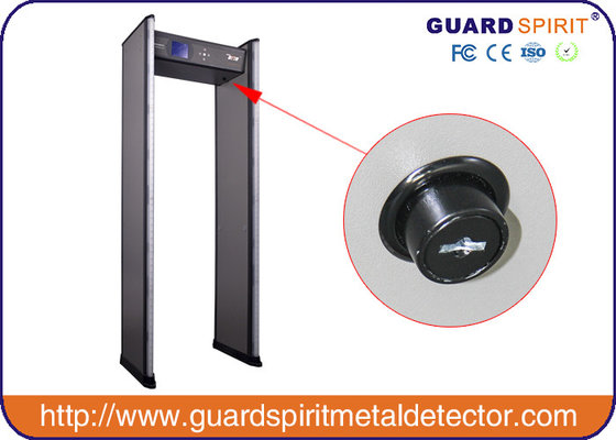 5.7inch LCD Screen Walk Through Body Scanner Metal Detector Gate 8 Zones