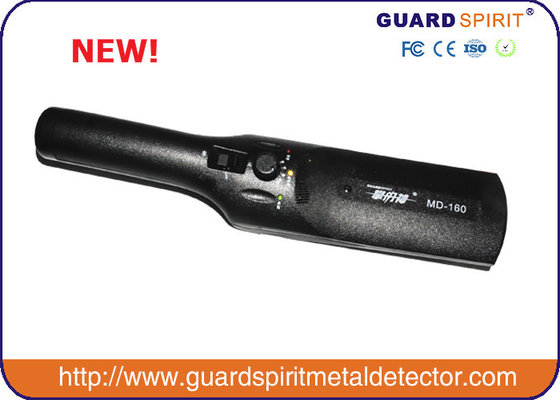 Super Sensitivity Hand Held Metal Detector / Portable Body Scanner With Light Alarm