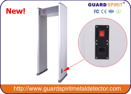 6 Zones High Sensitivity Walk Thru Security Metal Detectors , Full Body Scanner For Safety-Checking