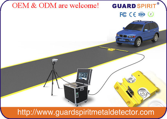 high resolution Under Vehicle Surveillance System , mobile type under vehicle scanner with CCTV camera