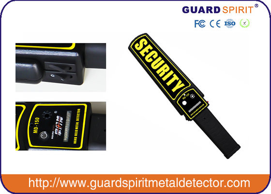 LED Lights Alarm Full Body Scanner / Mini Portable Hand Held Metal Detector For Security