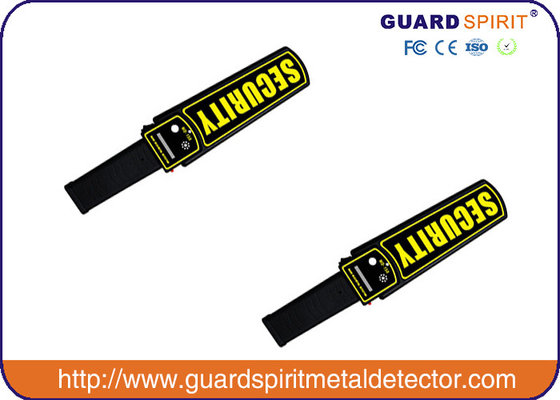 LED Strip Alarm Hand Held Metal Detector / Secrutity Body Scanner With 9V Rechargeable Battery