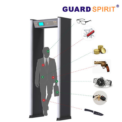24 Zones Self Diagnostic Metal Walk Through Gate With 21 Application Occasions