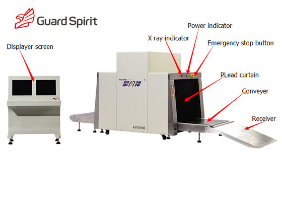 Airport Xray Baggage Scanner , X Ray Security Scanner With Large Load Across