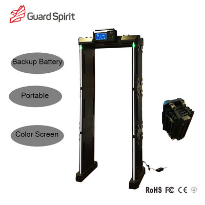 High Sensitivity LCD Screen Walk Through Portable Metal Detector For Security