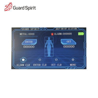 Super Sensitivity Walk Through Metal Detector With Low Consume Color Display
