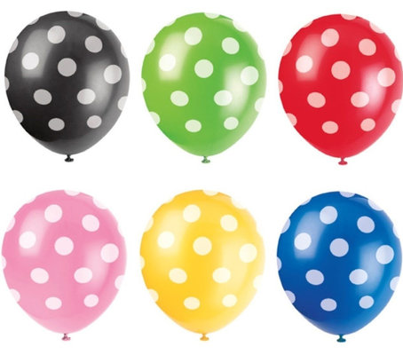china wholesale different shapes latex printed balloons polk dot  printing latex balloons