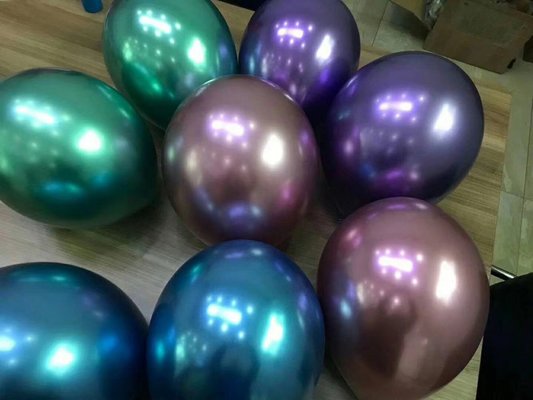 12" crystal purple latex balloon in solid color at birthday