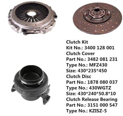 Mercedes Benz Clutch Spare Parts , Auto Clutch For Automobile 1878 080 037 supplier