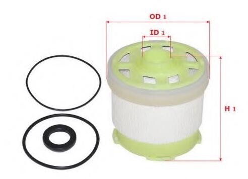 Yellow White Vehicle Air Filter 23390-0L050 Fuel Filter Replacement For Toyota supplier