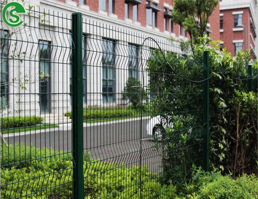 Best price hot dip galvanized plastic coated nylofor 3d white wire mesh fence