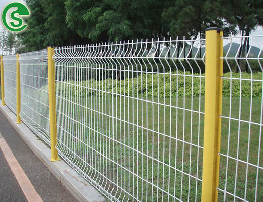 curved fencing nylofor 3d panels coated border green garden wire mesh fence with v folds