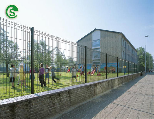 Wholesale green vinyl coated welded wire mesh fence Nylofor 3D fence panels