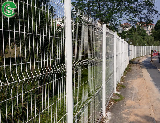Wholesale green vinyl coated welded wire mesh fence Nylofor 3D fence panels