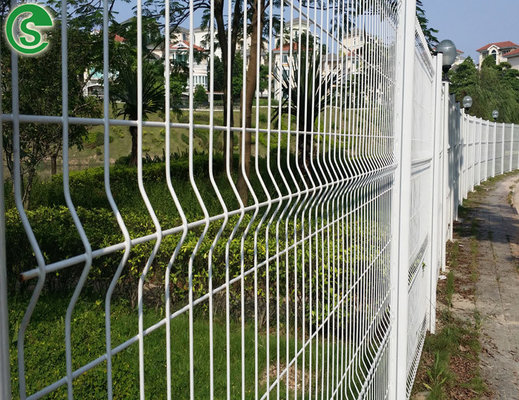 Wholesale green vinyl coated welded wire mesh fence Nylofor 3D fence panels
