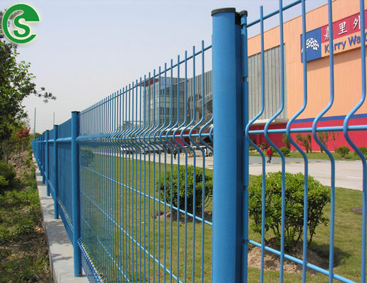 Home Garden Building PVC Coated Welded Wire Mesh Fence With Post
