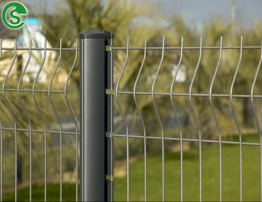 Home Garden Building PVC Coated Welded Wire Mesh Fence With Post