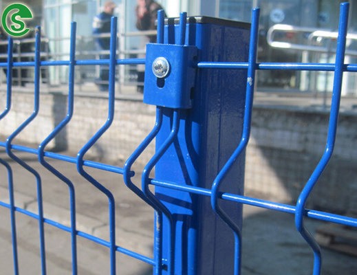 Home Garden Building PVC Coated Welded Wire Mesh Fence With Post