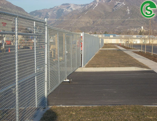 Galvanized chain link fence panel chain wire fencing for sale