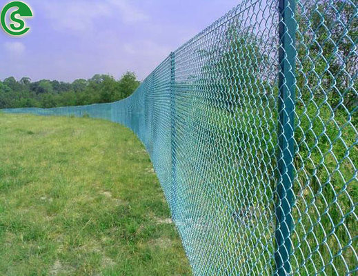 Galvanized chain link fence panel chain wire fencing for sale