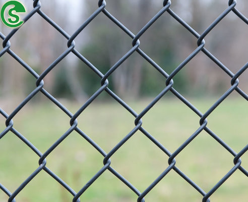 Modern gates and fences design used chain link fence double swing gates