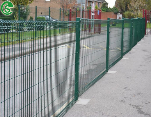 Commercial welded wire mesh panels perimeter seucrity brc type fencing for sale