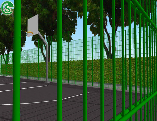 1500 x 2500mm 50 x 200mm mesh green Nylofor 2D garden fence panels Ukraine