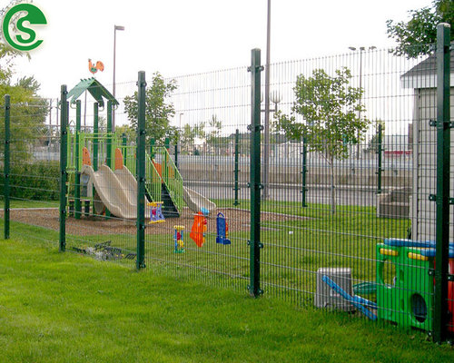 Cheap mesh security fence panels double wire 8/6/8 school fence
