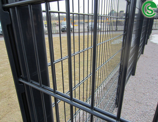 logn used life hot dipped galvanized pedestrian walk twin bar mesh panel fencing