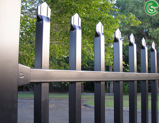 cheap black powder coated used wrought iron fence panels for sale
