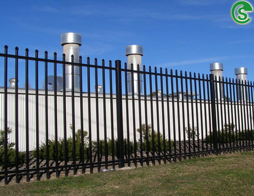 cheap black powder coated used wrought iron fence panels for sale